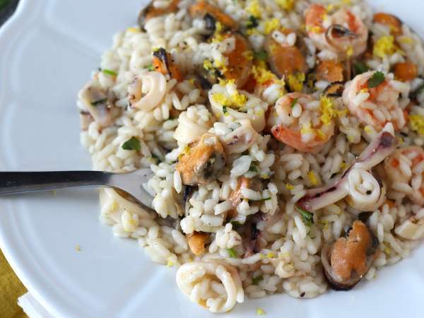 Mražené rizoto s mořskými plody: rychlý recept