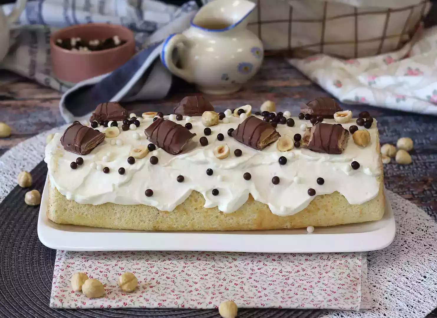 Recept na roládu s příchutí kinder bueno, ideální dort