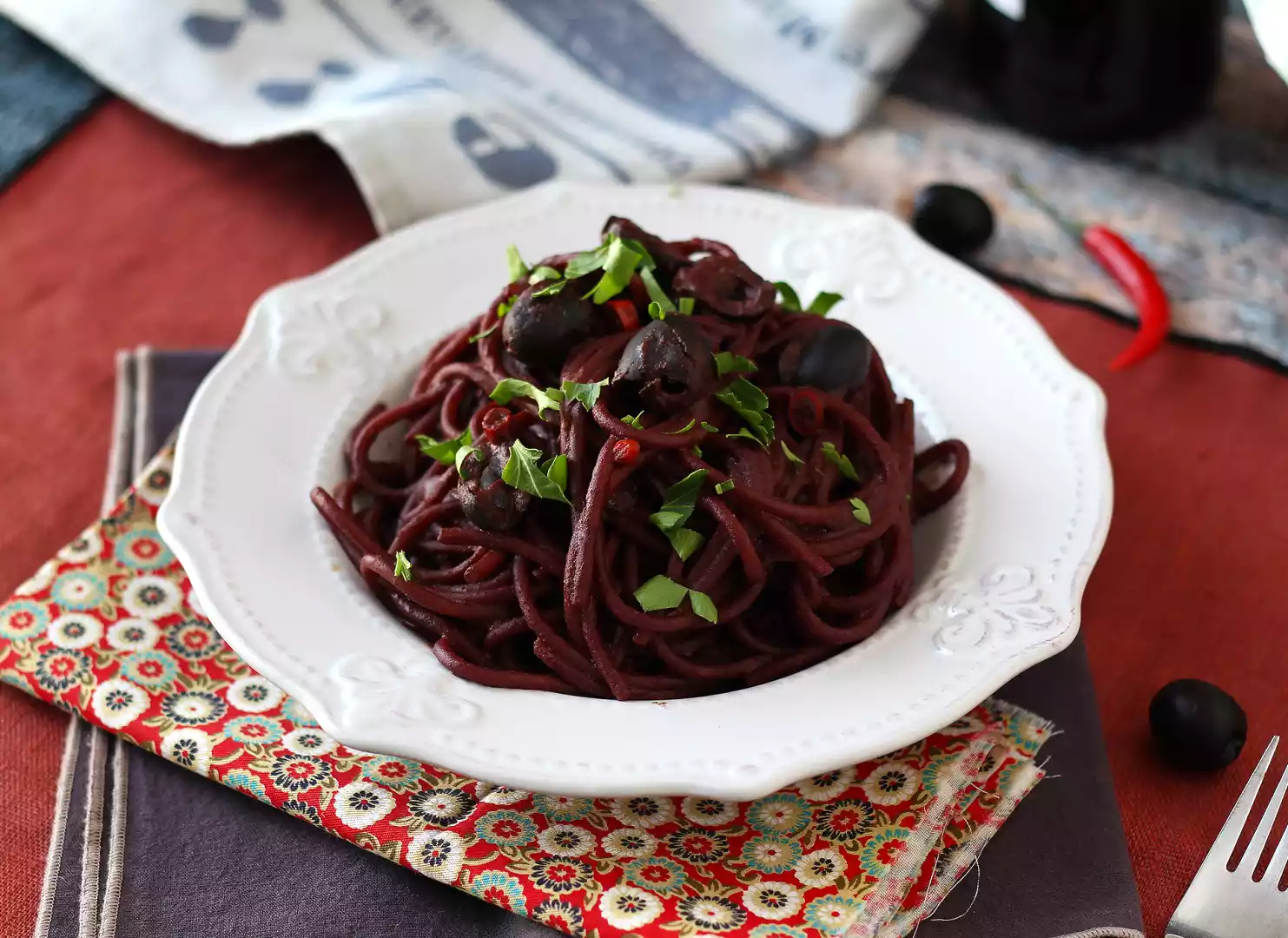 Recept na špagety s červeným vínem od baccha